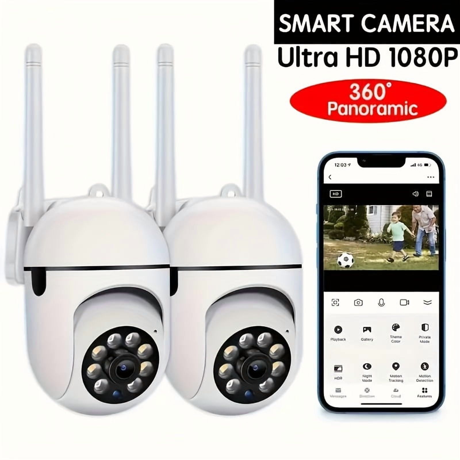 2-Pack 1080P Wireless IP Security Cameras | 2.4G WiFi | Night Vision ...