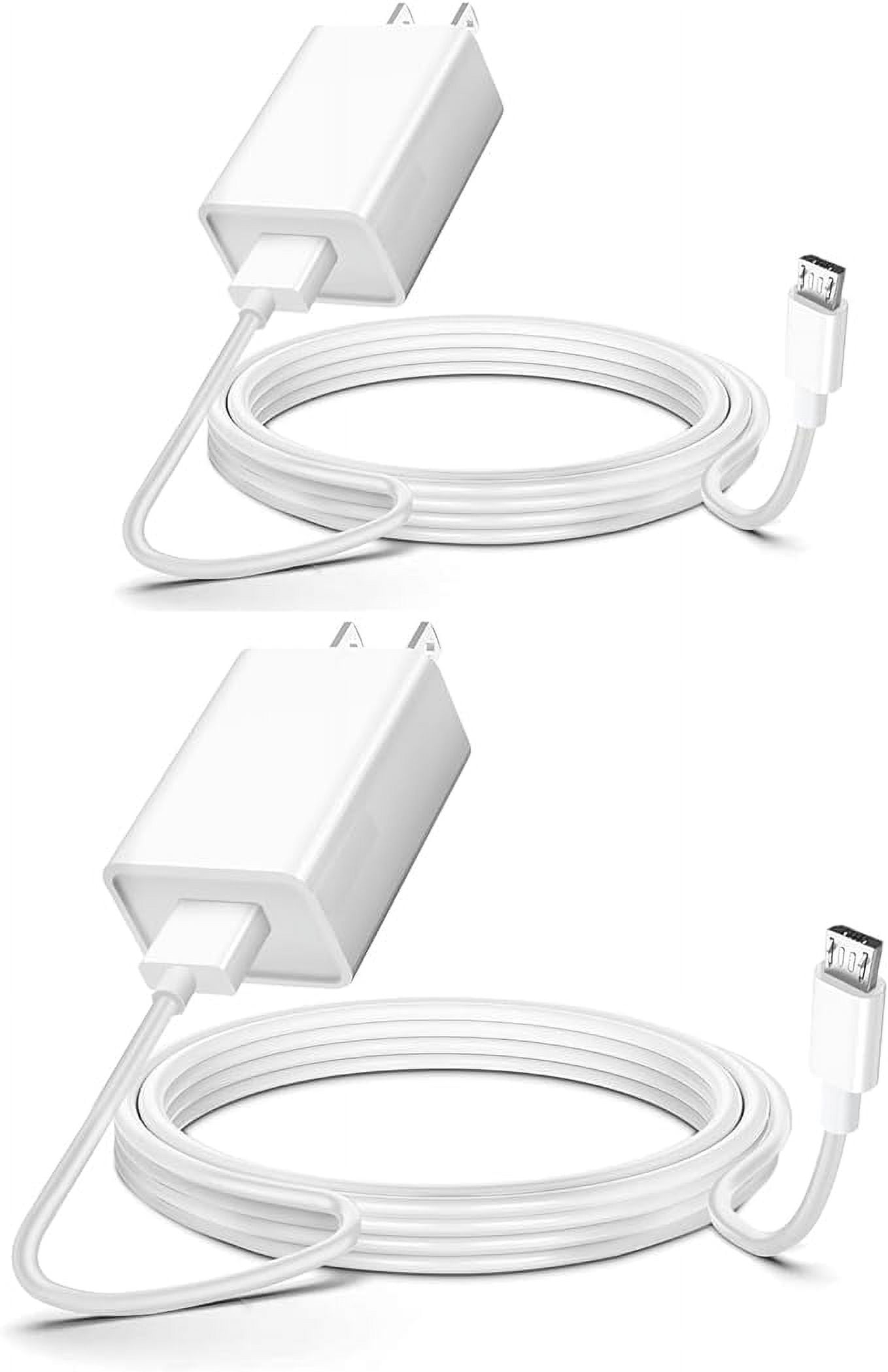 2 Pack 10Ft Charging Power Cable Cord for Arlo Pro/Pro2, Arlo Q,Arlo GO Indoor Camera, Wyze Cam ...