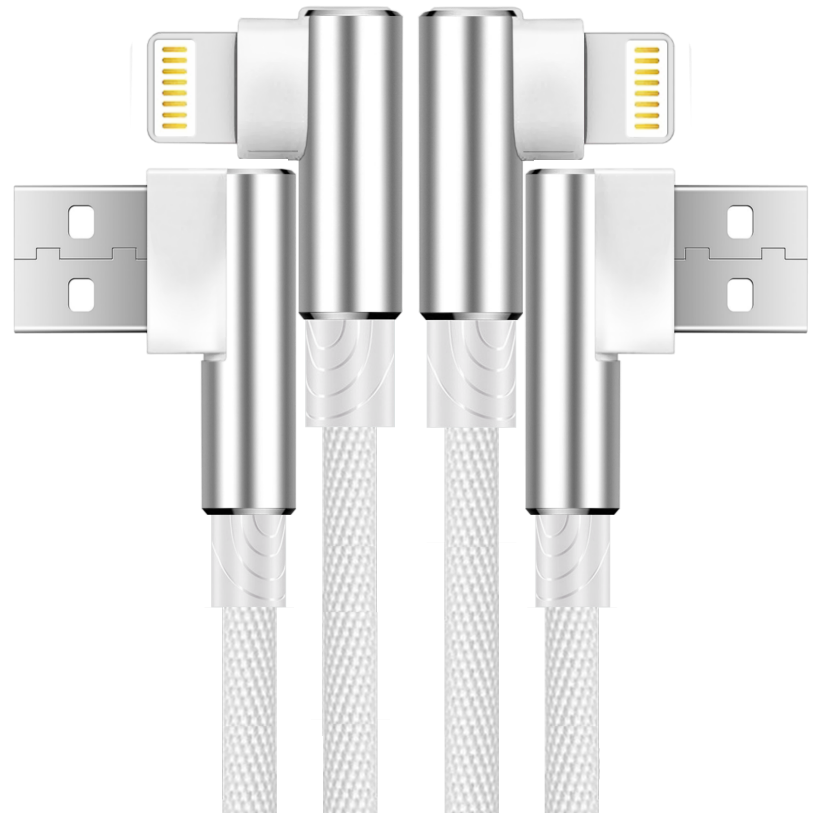 [2 Pack] 10ft Long MFI Certified Phone Charger Cable - Heavy-Duty ...