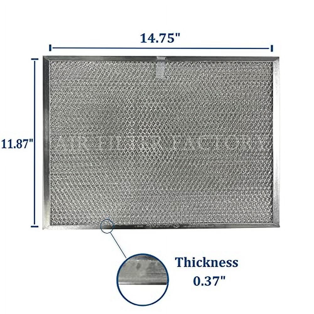 2-Pack 11-3/4 x 14-1/4 x 3/8 Inches Replacement For Broan Allure BPS1FA30, QS1, QS2, WS1 ...