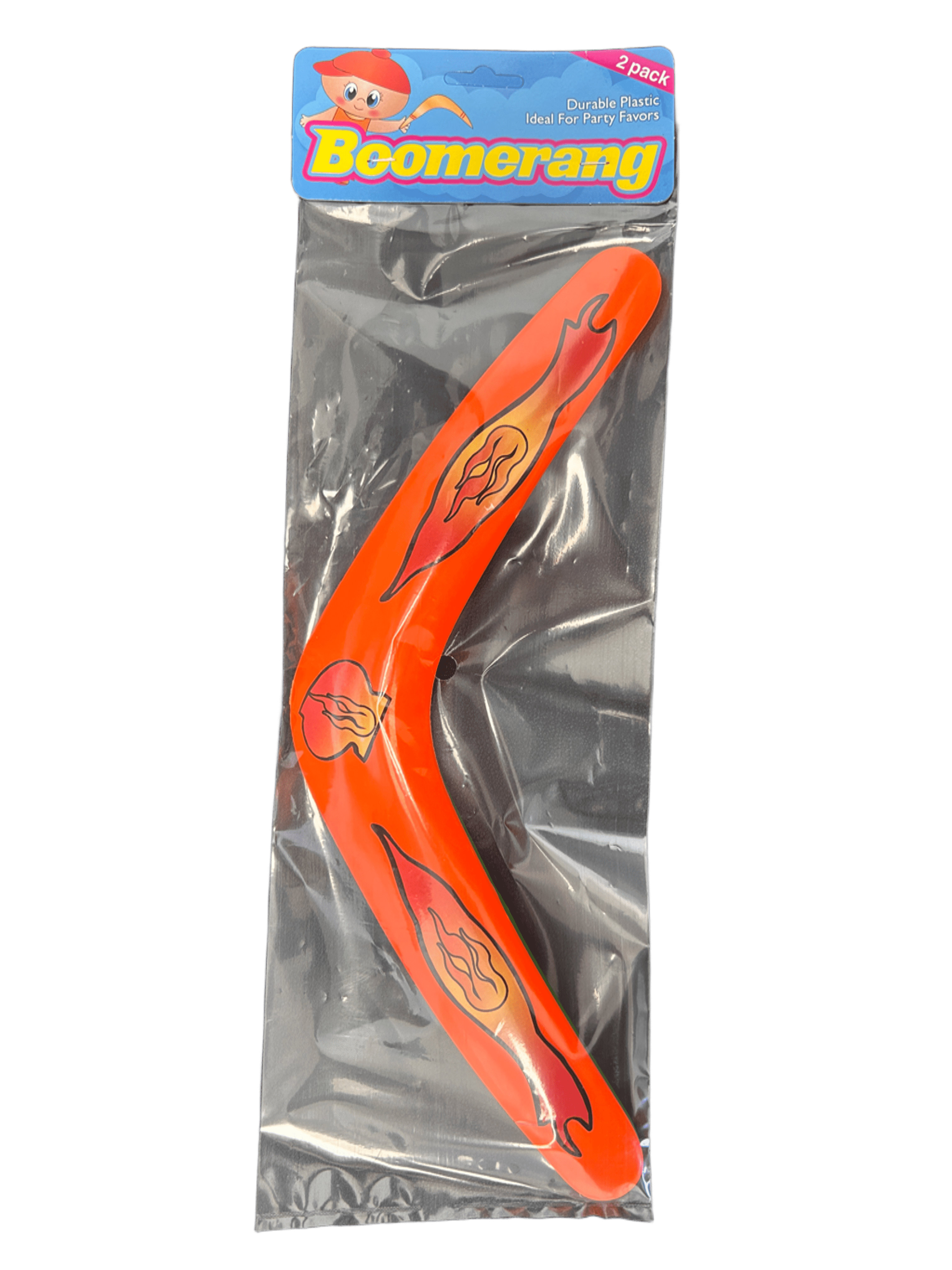 2 Pack 11.5 in Long Durable Plastic Boomerangs, Fun for All Ages ...