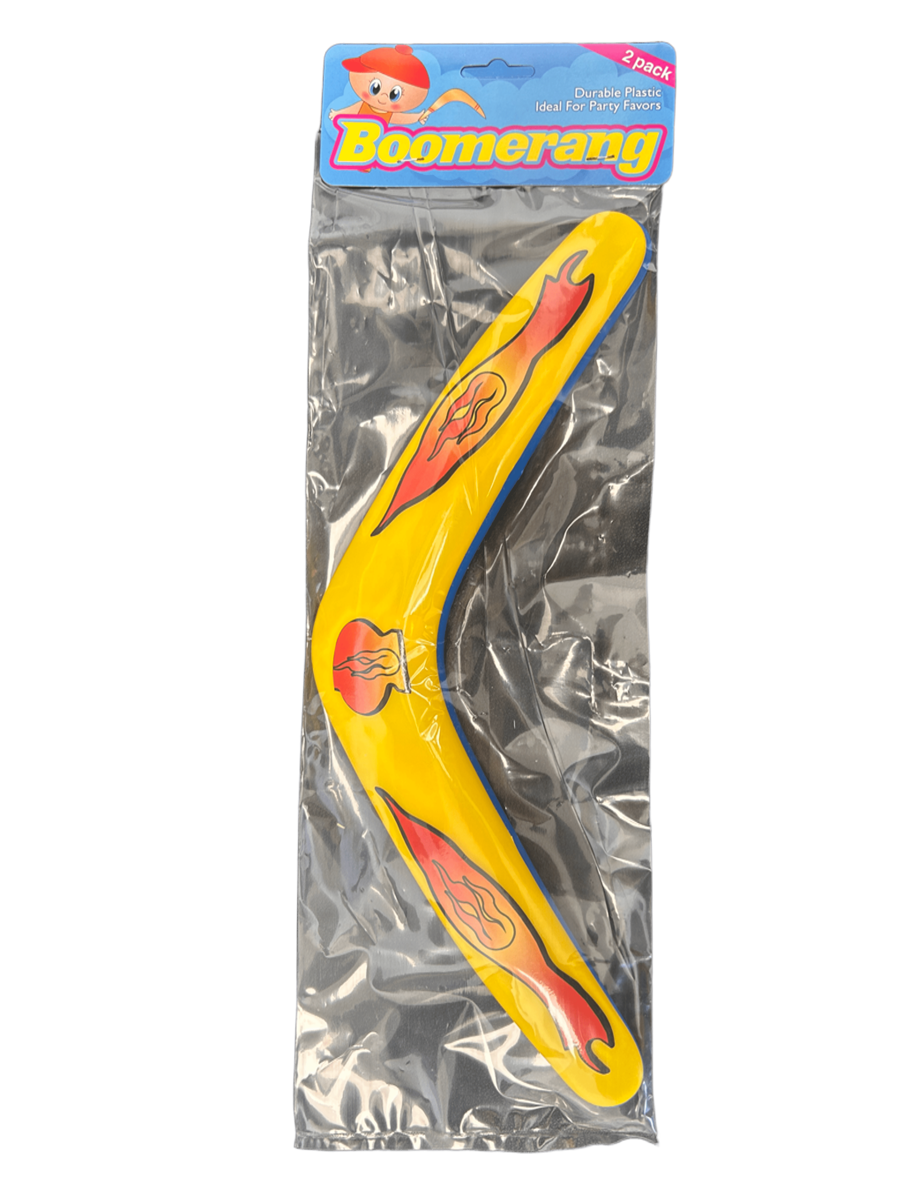 2 Pack 11.5 in Long Durable Plastic Boomerangs, Fun for All Ages ...