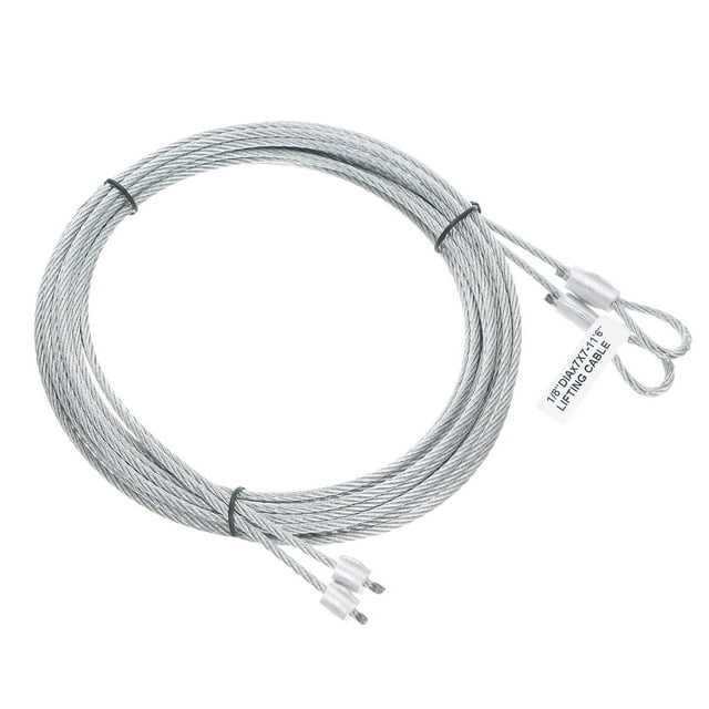 2 Pack 11.6ft Garage Door Cable 3mm Dia Torsion Spring Wire Cable for ...