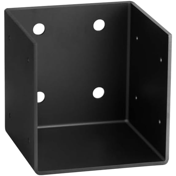 2 Pack 11 Gauge(3 mm Thick) Pergola Wall Mount Bracket for 6x6 Post ...