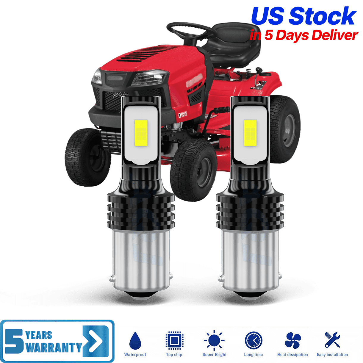2-Pack 1156 Ultra Bright LED Bulbs Cool White compatible with CRAFTSMAN ...