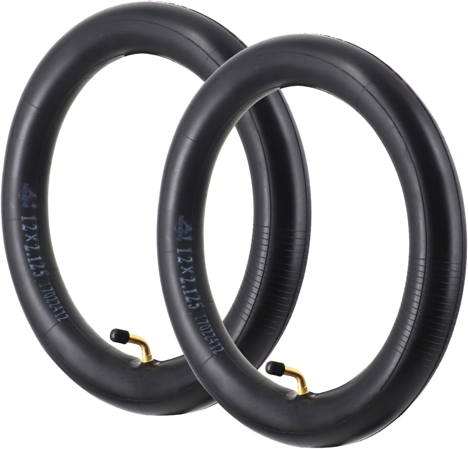 2 Pack 12" Bike Tubes，12x2.125 TR87 90 Degree Valve Bicycle Inner Tubes ...