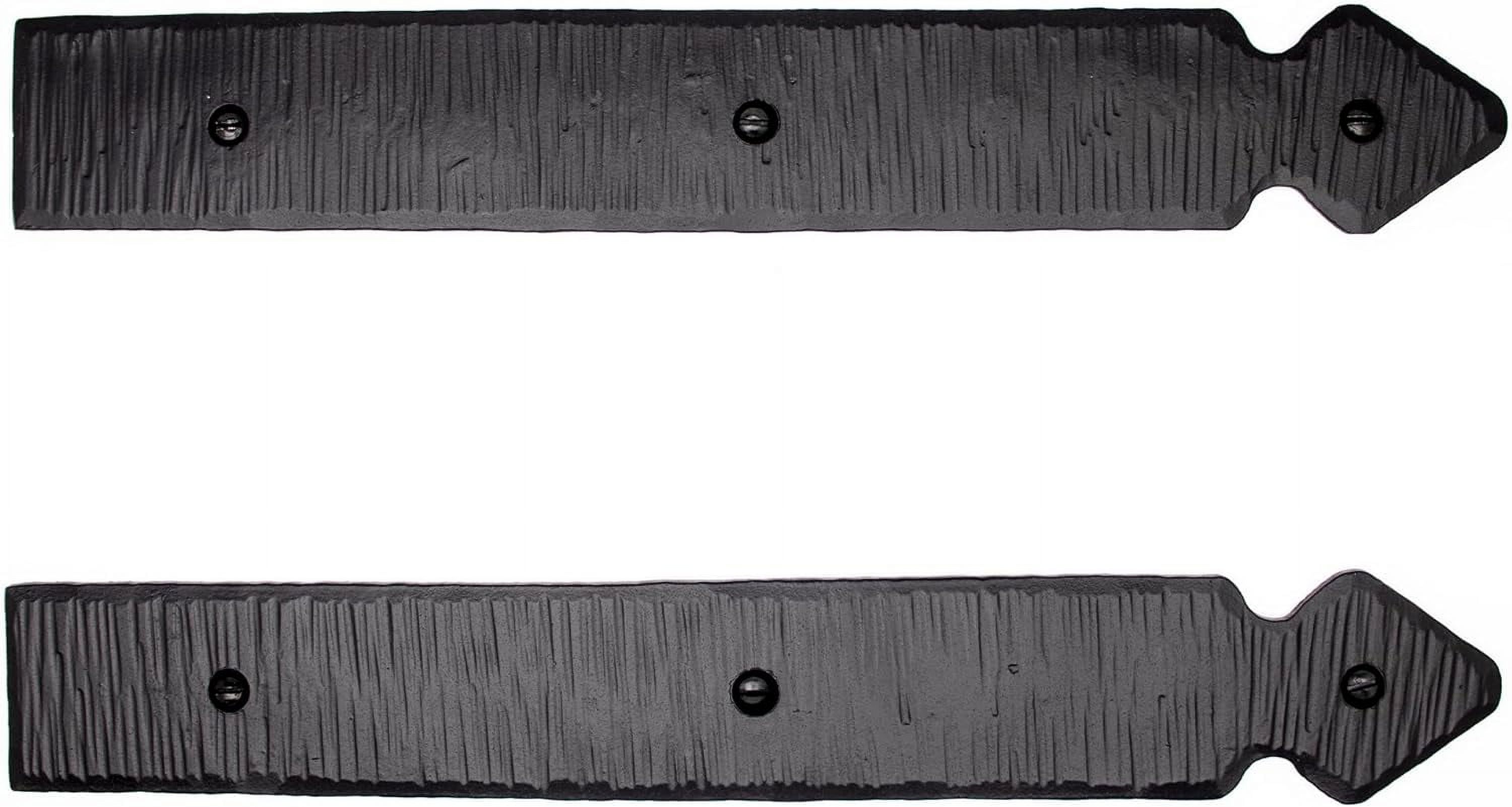 2 Pack 12" Black Faux Strap Hinges - Decorative Dummy Faux Hinge ...