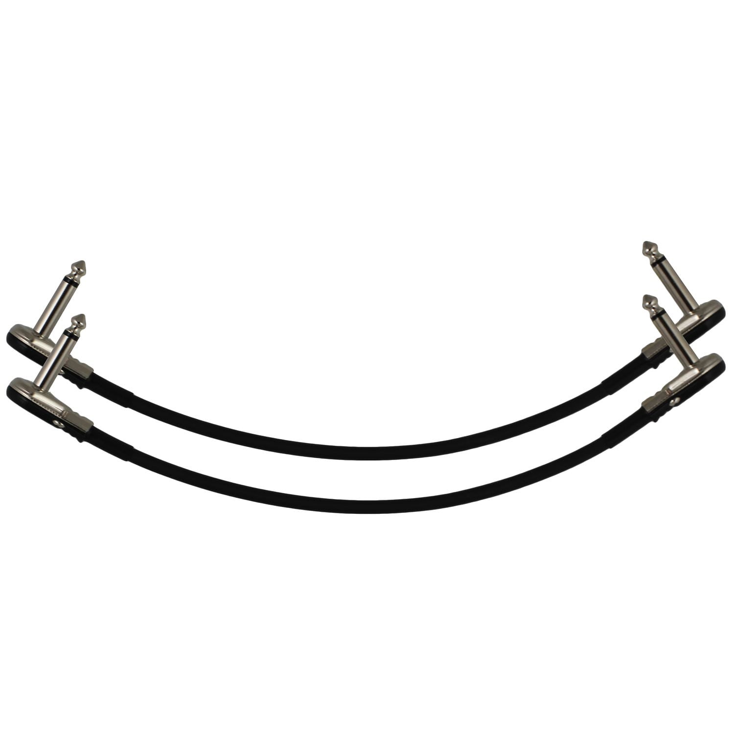 2-Pack 12" Castline Silver Mogami 2319 Guitar Pedal Board Patch Cable ...