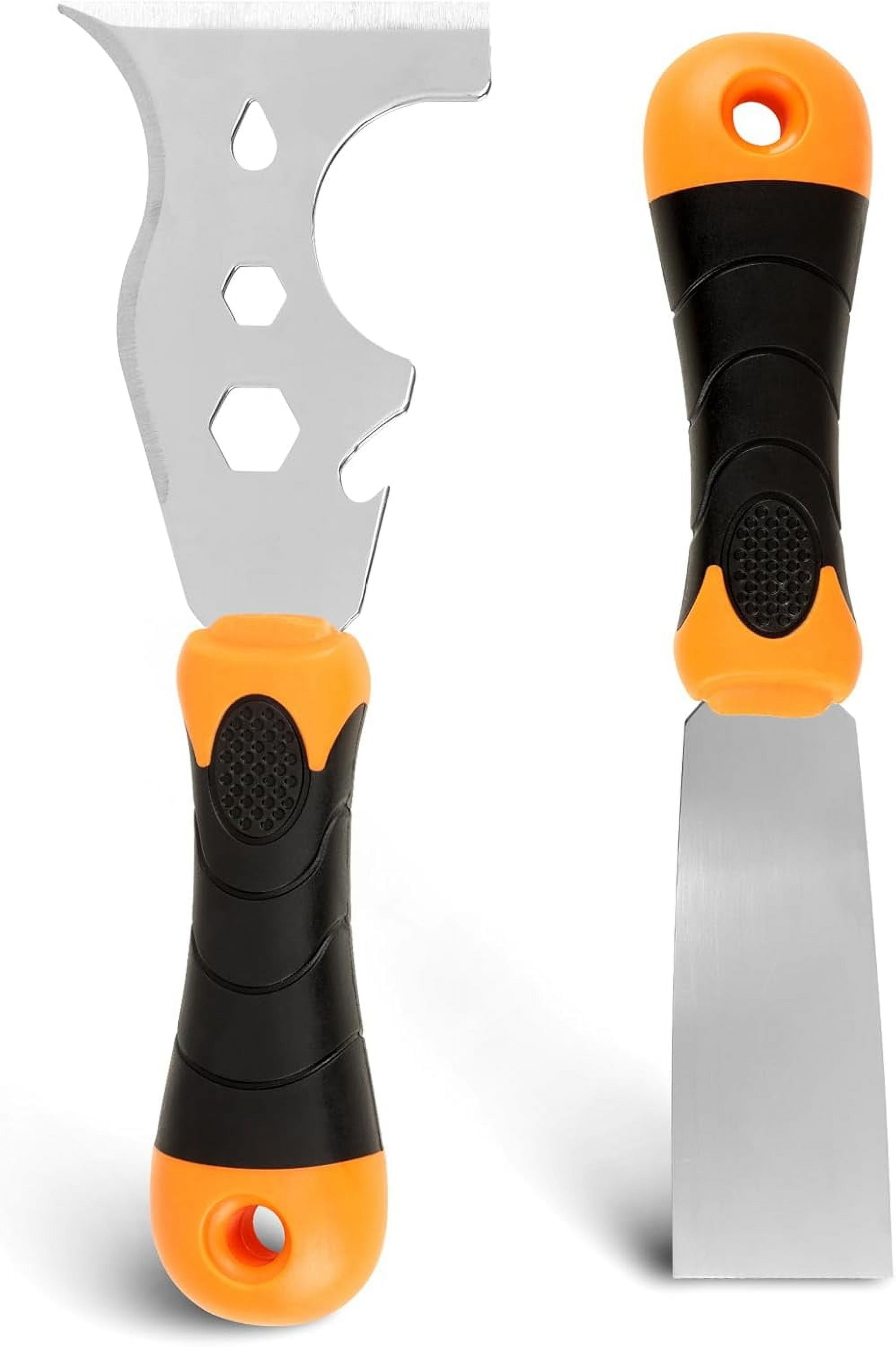 -2 Pack, 12-In-1 Paint Scraper Tool，Multi-Use Painters Tool, 1.5 Inch ...