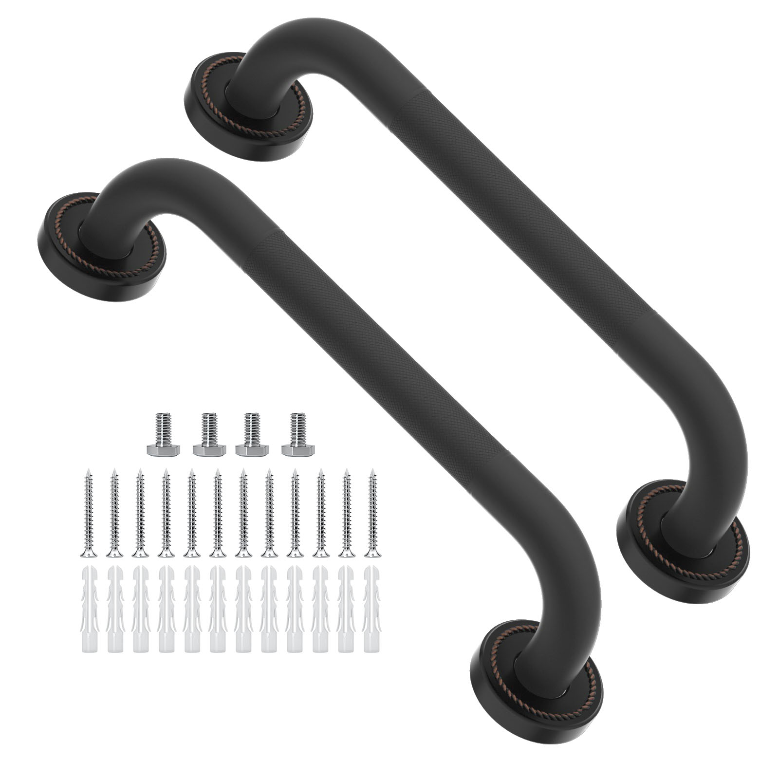 Moen Kingsley Oil Rubbed Bronze 12" Designer Grab Bar - Walmart.com