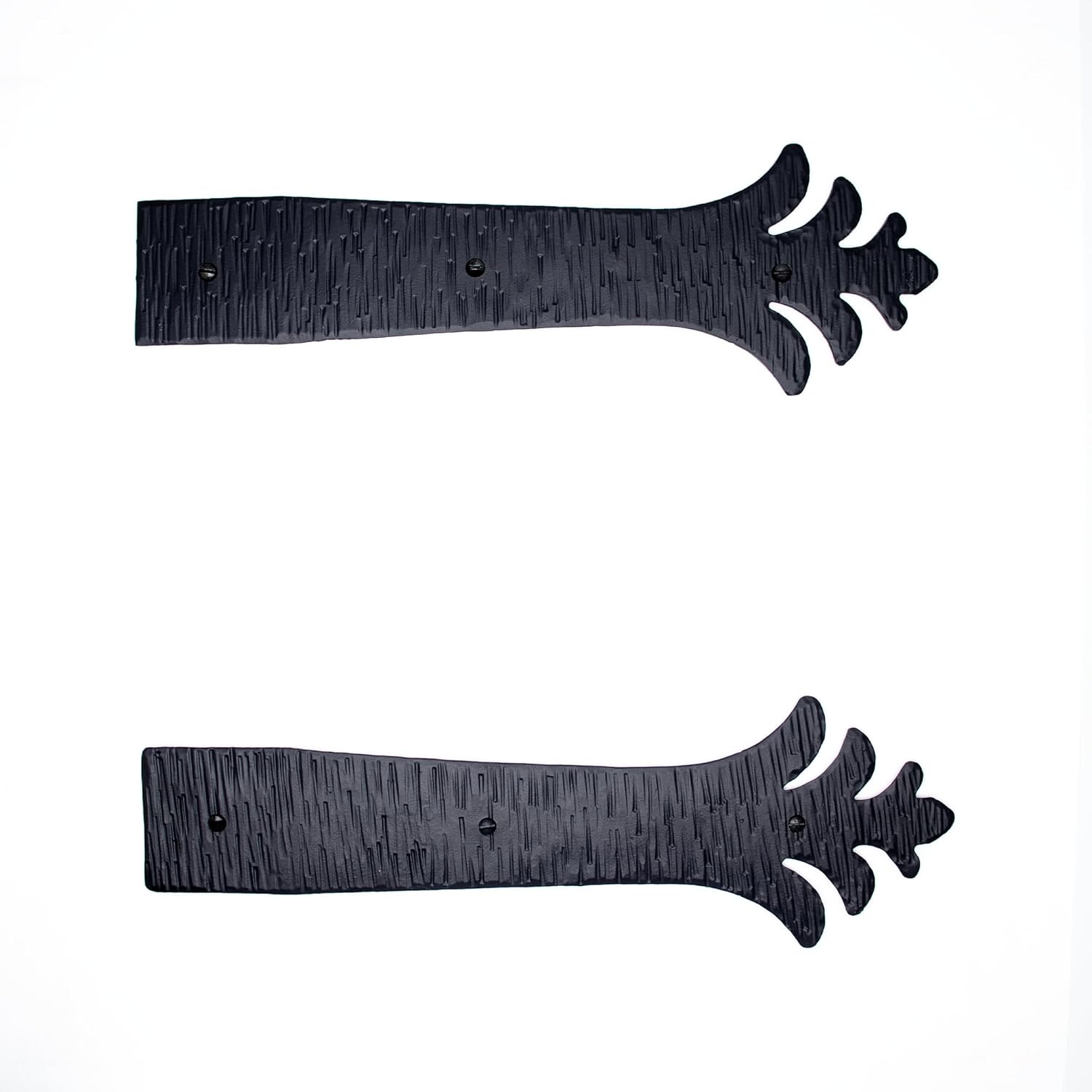 2 Pack 12 Inch Black Faux Strap Hinges - Decorative Dummy Faux Doors ...