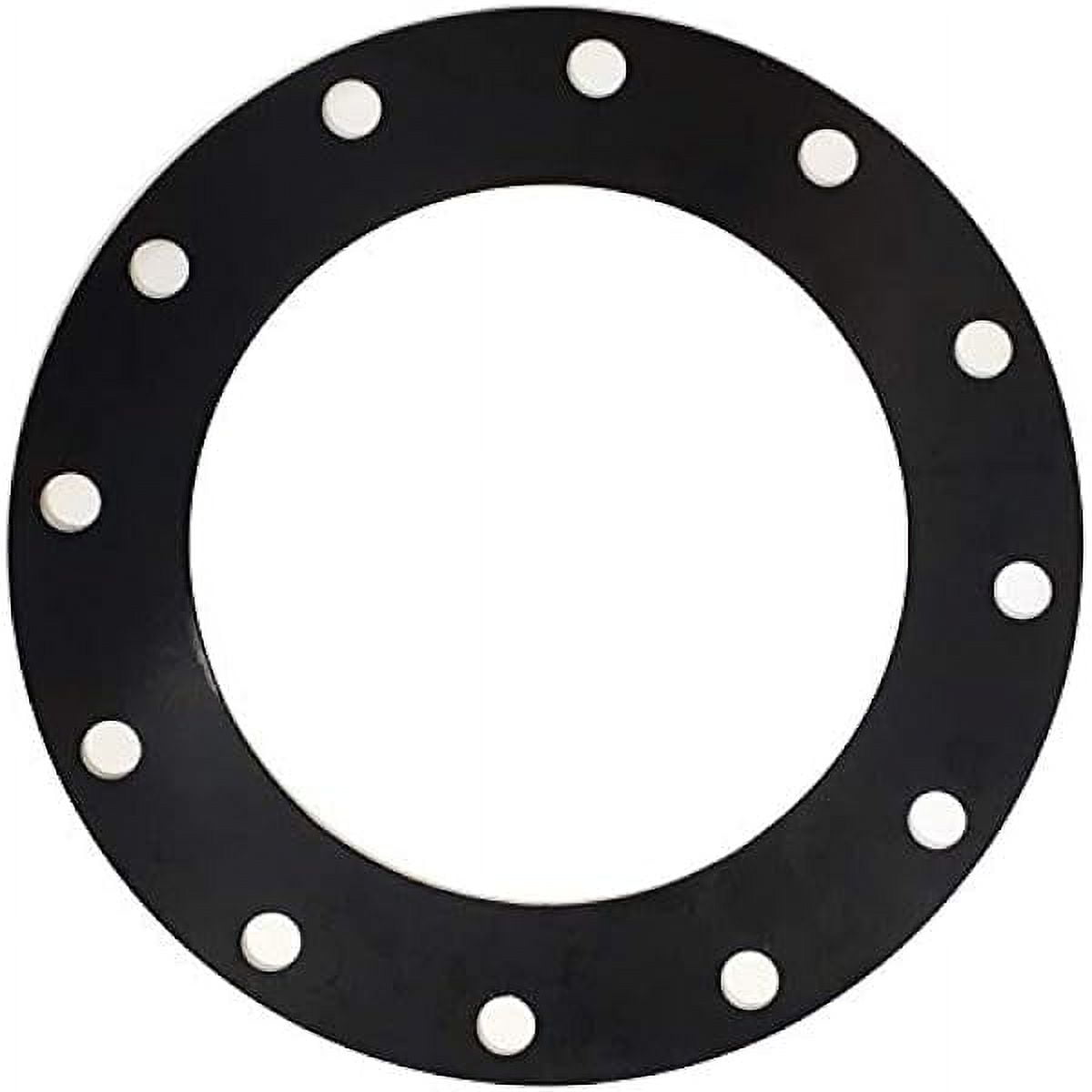 (2 Pack) 12 Inch Nitrile Rubber Flange Gaskets, Full Face,1/8 Thick ...