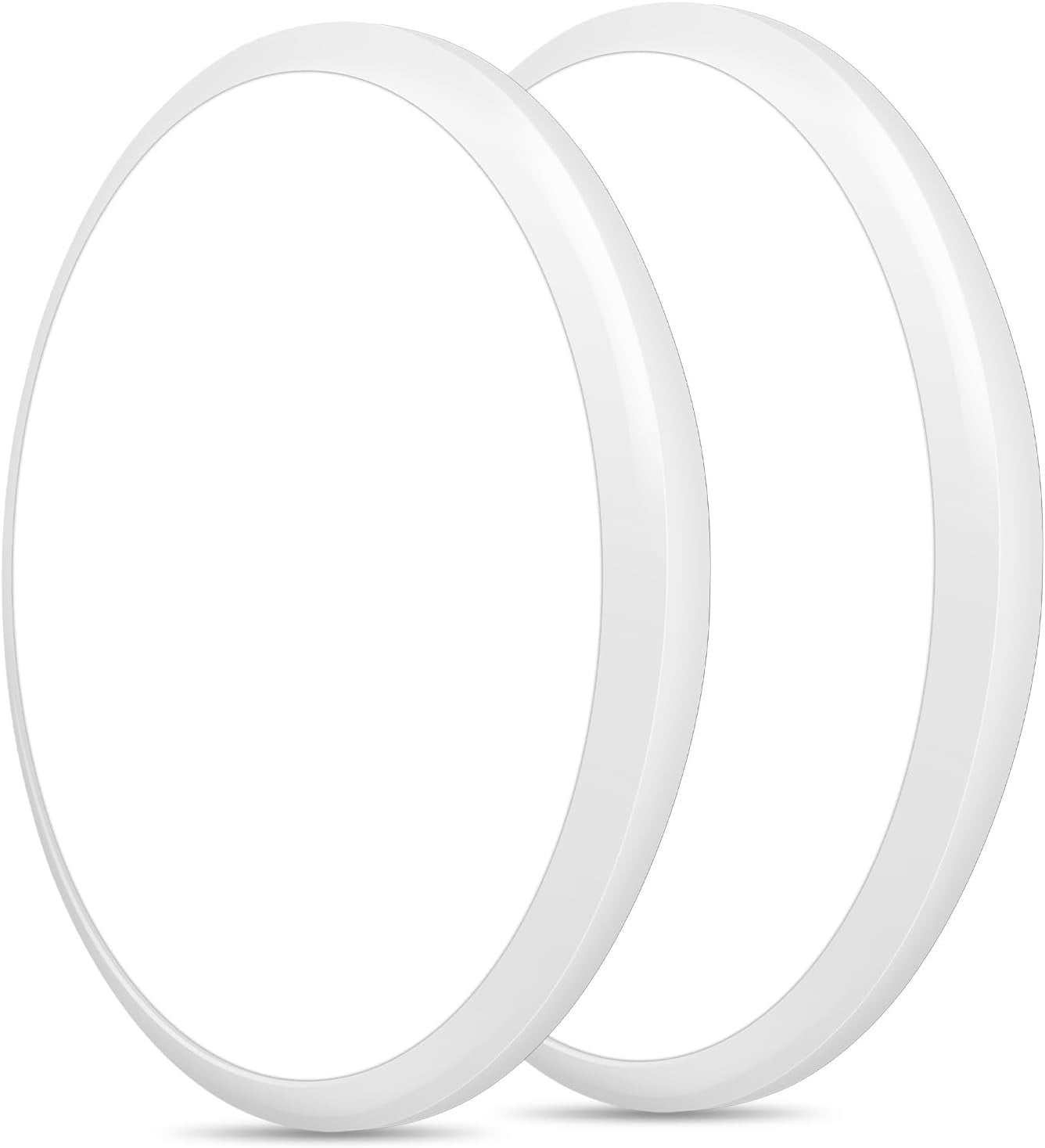 2 Pack 12 Inch Round LED Ceiling Light Fixture, 24W 6500K Cool White ...