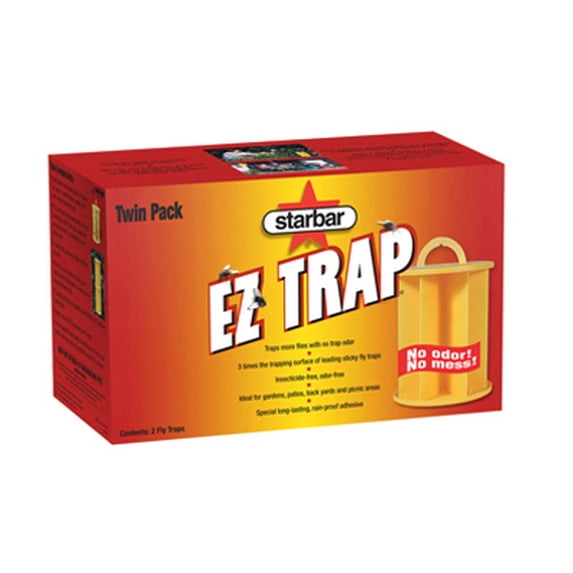 2 Pack 12 OZ EZ Fly Trap Traps More Flies With No Fly Trap Odor Unique ...