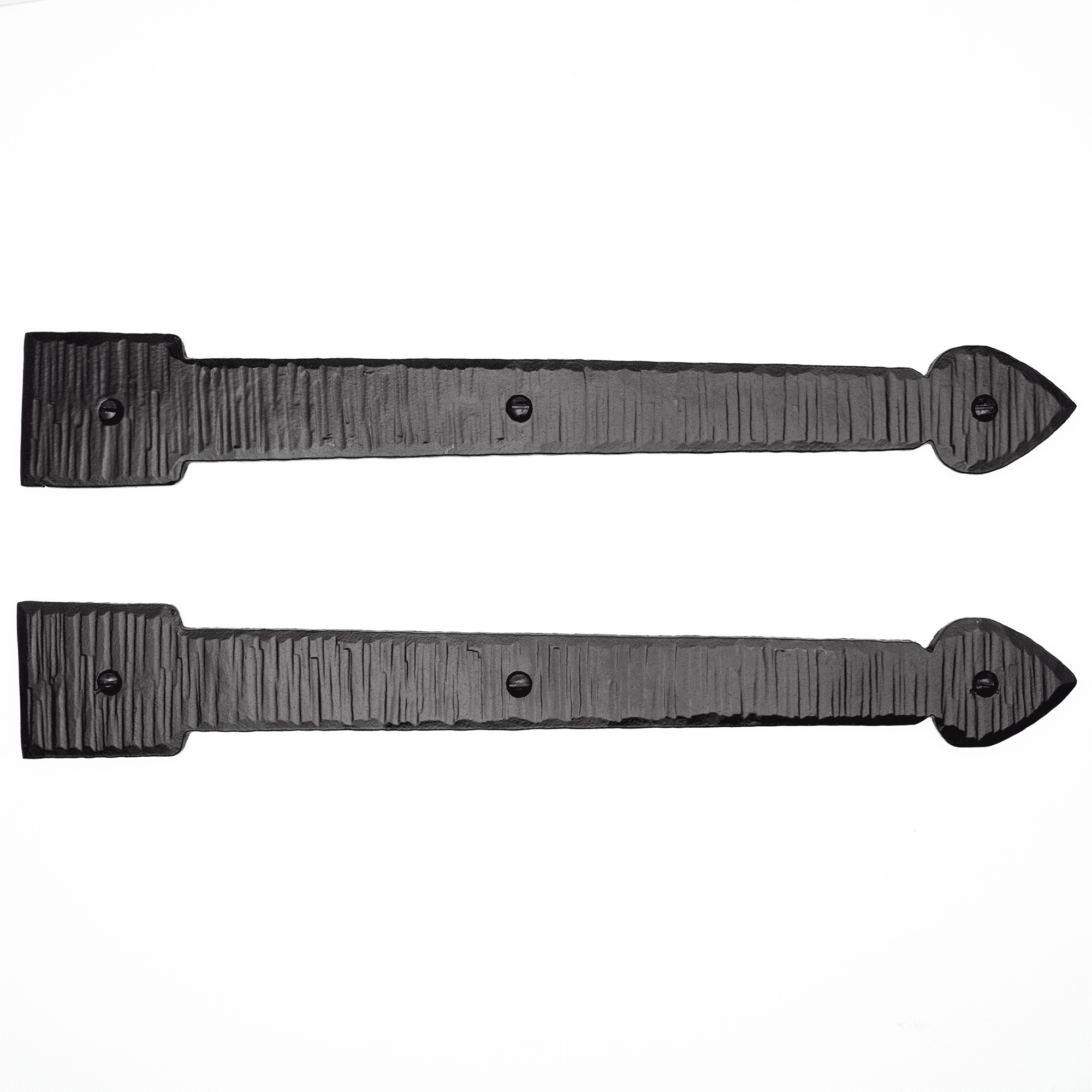 2 Pack 12 inch Faux Door Hinges Black Decorative Strap Hinge Wrought ...