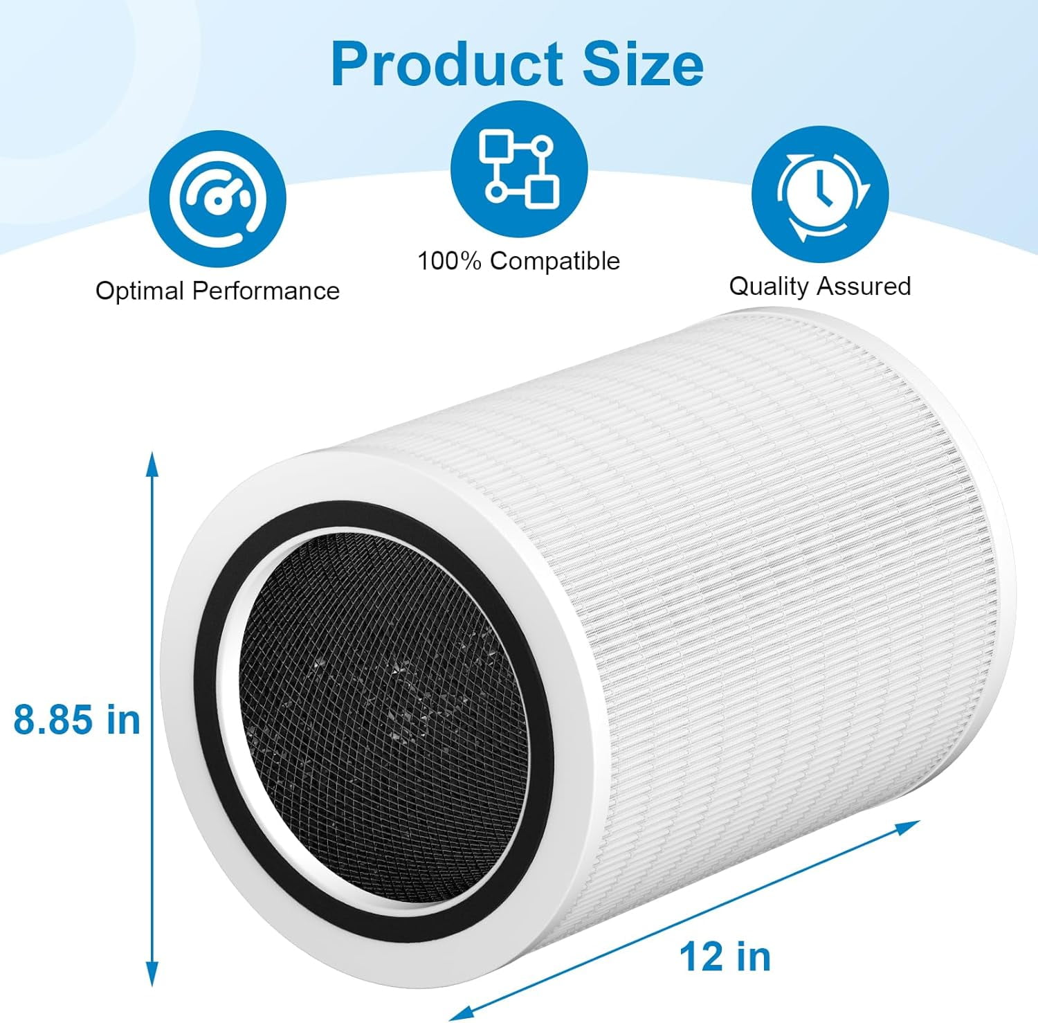 2 Pack 12010 Filter Replacement Compatible with Air Purifiers - Walmart.com