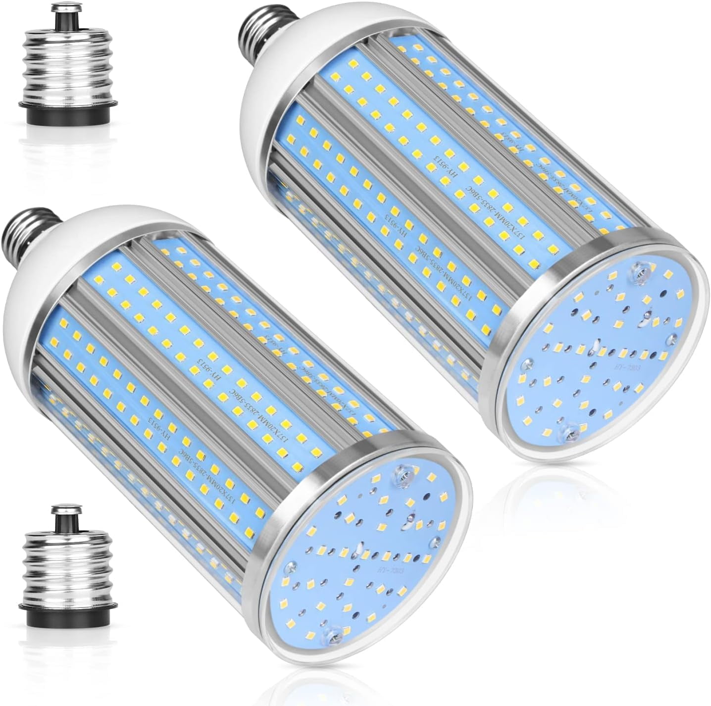 2-Pack 120W LED Corn Bulbs,AC85-265V,14400LM,5000K LED Bulb with E26 ...