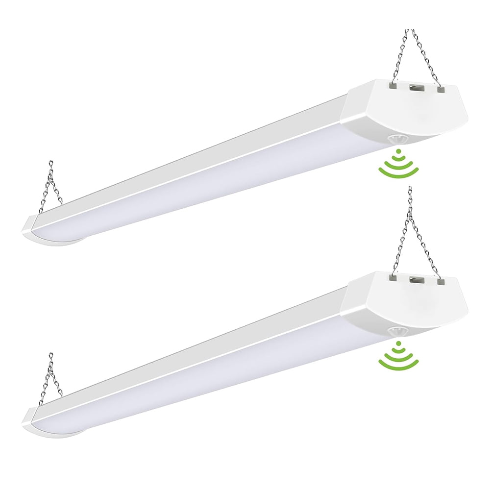 2 Pack 120W LED Shop Light, 12000lm Shop Light, 5000K Daylight, Motion ...