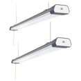 2 Pack 120W LED Shop Light 15600LM, 5000K Linkable LED Utility Shop ...