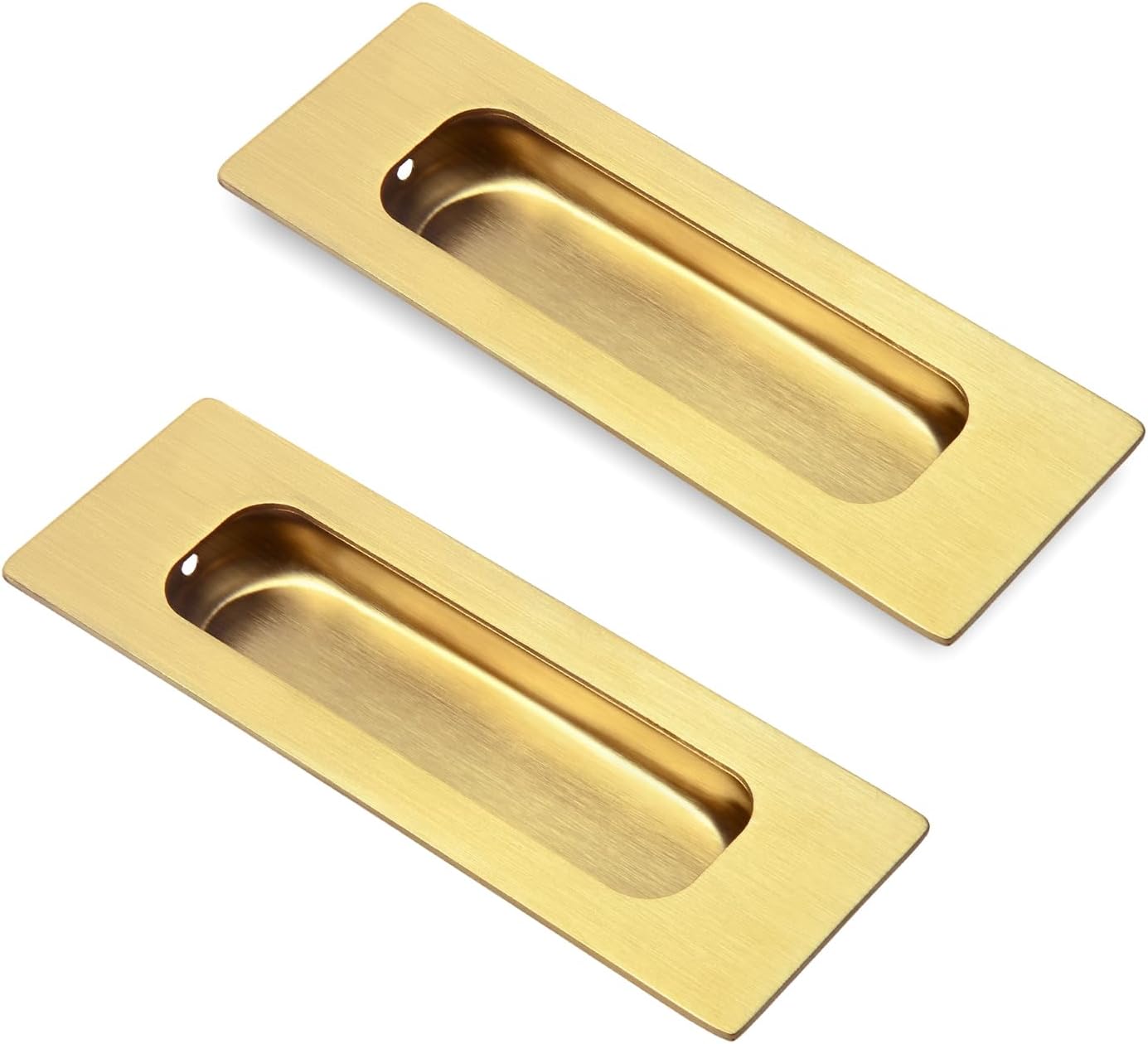 2 Pack 120mm Flush Sliding Closet Door Pulls, Recessed Fir Pulls for ...