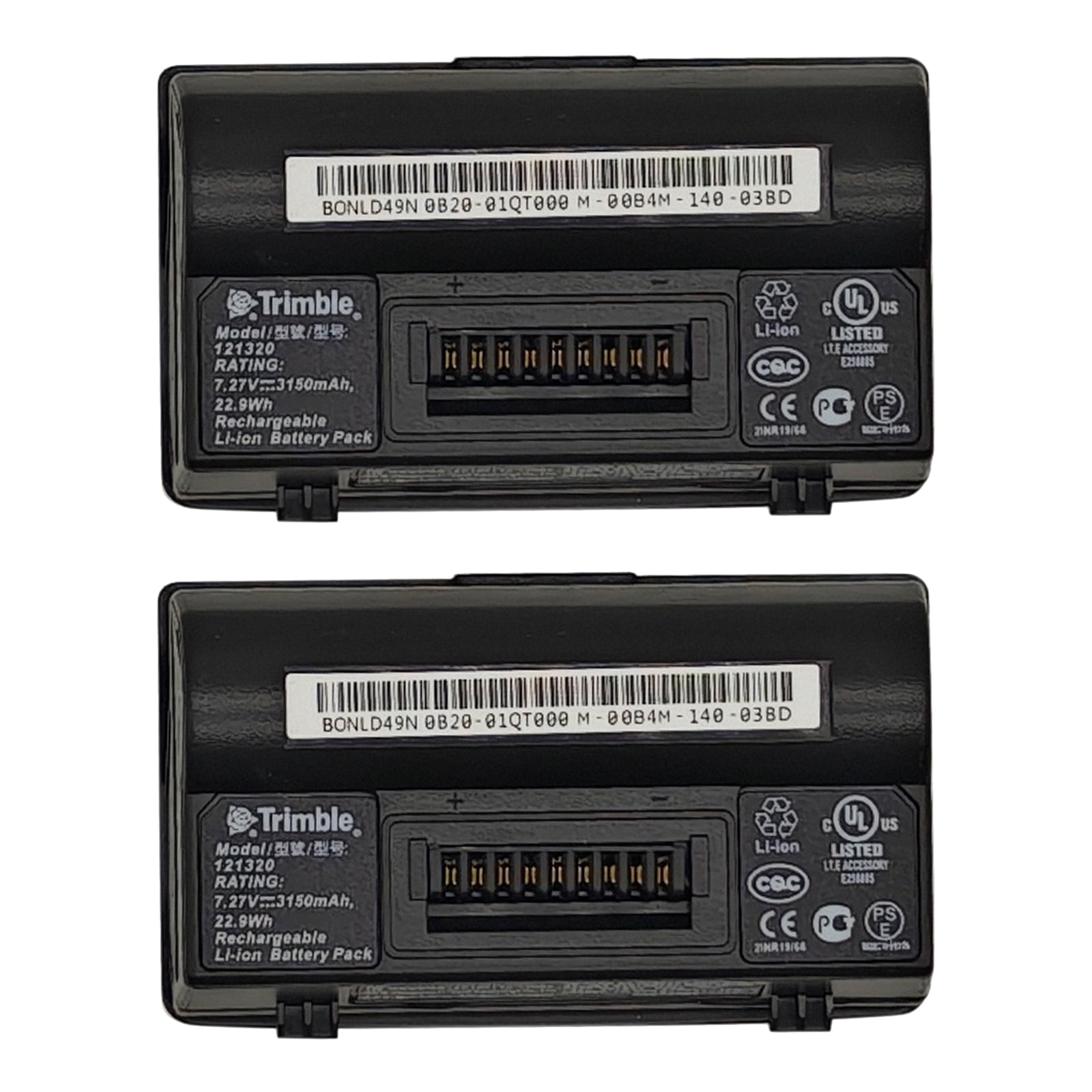 2-Pack 121320 Li-ion Battery Pack 3150mAh for Trimble TSC7 & Spectra ...