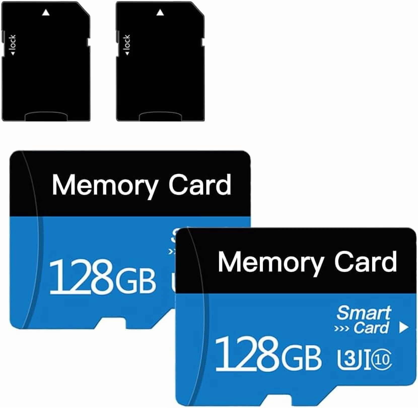 2 Pack 128 GB Micro Memory Card with Adapter, TF Class 10, Mini sd for ...