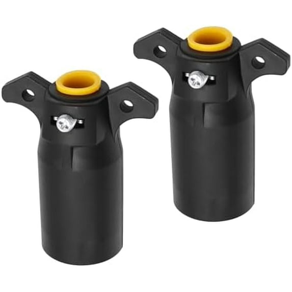2-Pack 12V 7 Way Trailer Plug, 7 Pin Trailer Plug Connector, 7 Way ...