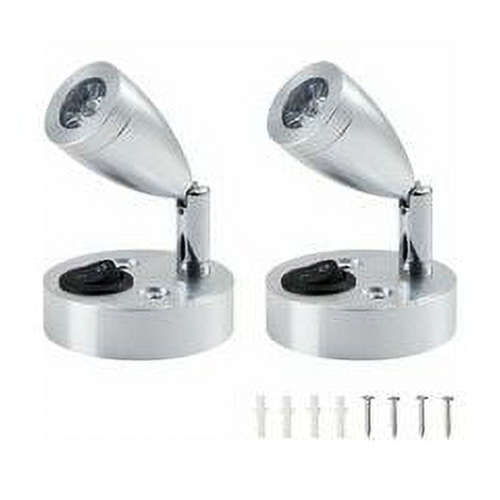 2-Pack 12V LED Reading Spotlights, 3000K Warm Glow, 3W Adjustable ...
