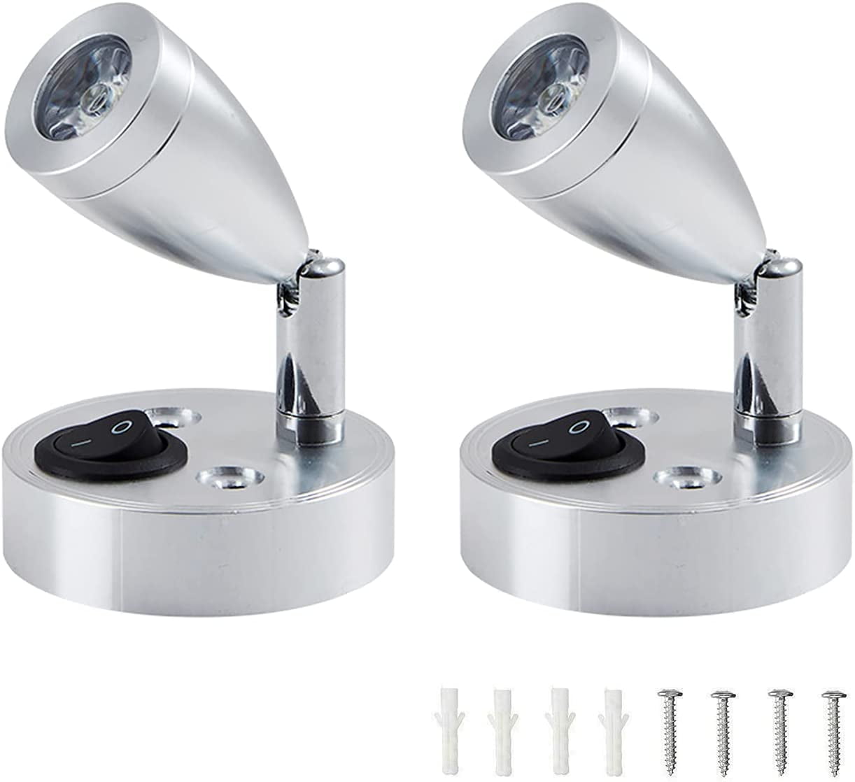 2 Pack 12V LED Spot Reading Lights, SL.GT LED Interior Lighting 3000K ...