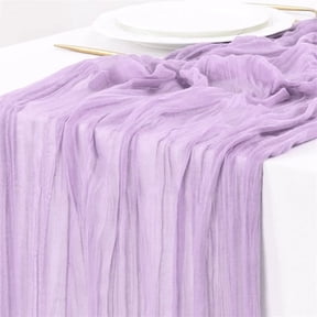 Sm:)e Light Yellow Cheesecloth Table Runner 31 x 118 Inch Rustic Gauze ...