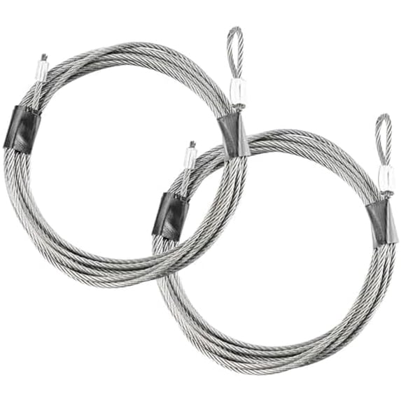 2-Pack 13.5FT Torsion Spring Garage Door Cable for 12FT Tall Garage ...