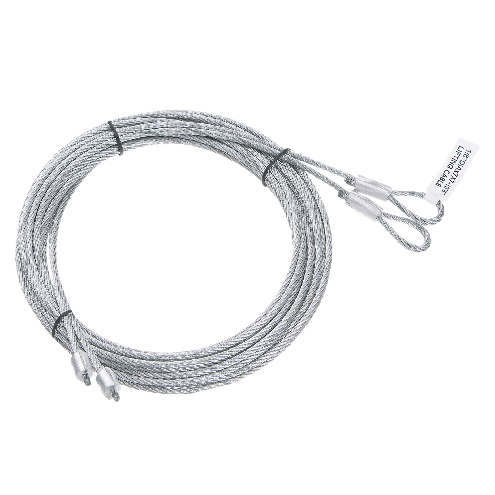 2 Pack 13.6ft Garage Door Cable 3mm Dia Torsion Spring Wire Cable for ...