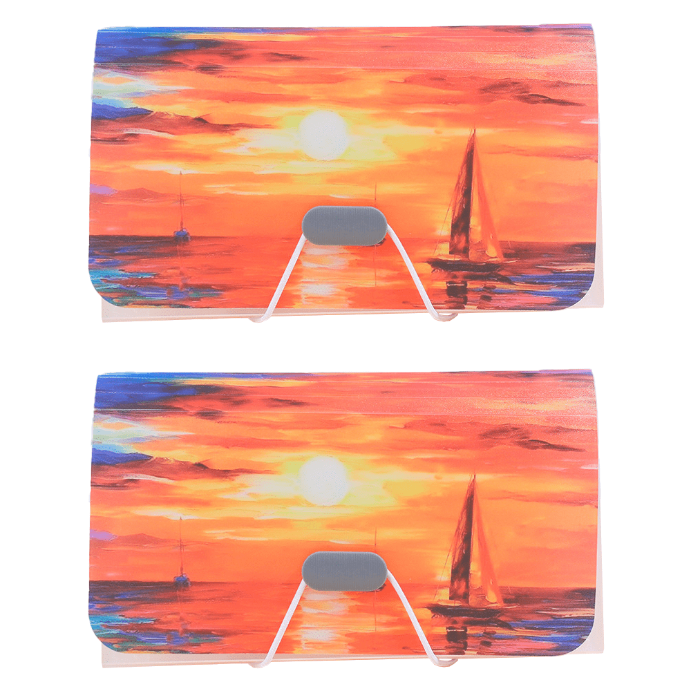 2 Pack 13 Pockets File Organizer, A6 Letter Size, Expanding Receipt ...