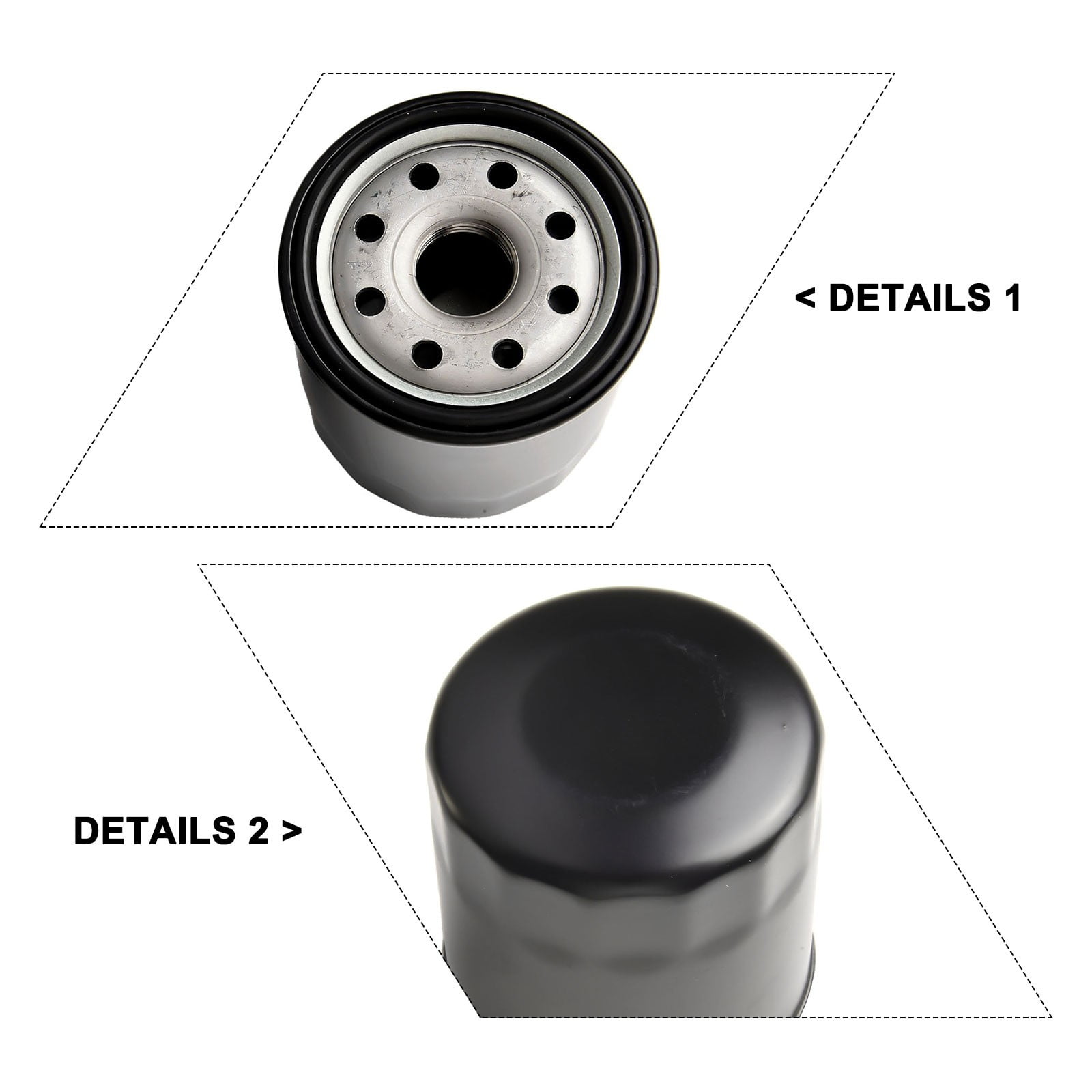 2 Pack 136-7848 Oil Filter for V-Twin Engine Compatible with TimeCutter ...