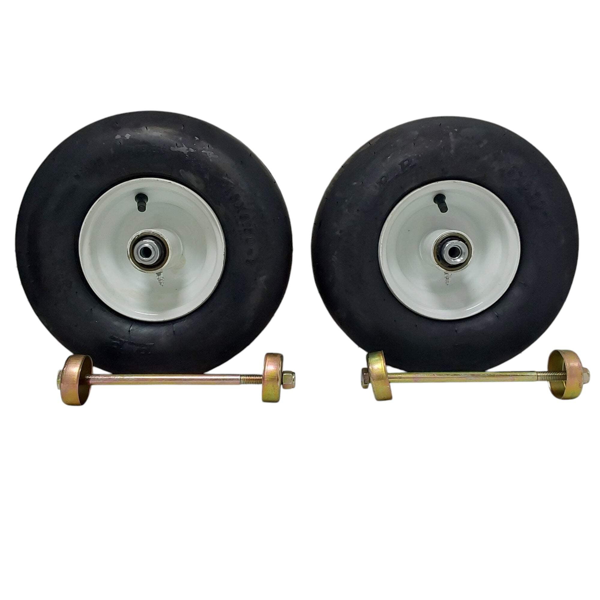 2 Pack 13X6.50-6 Tubeless Tire No Flat Assembly White Rim For Exmark ...