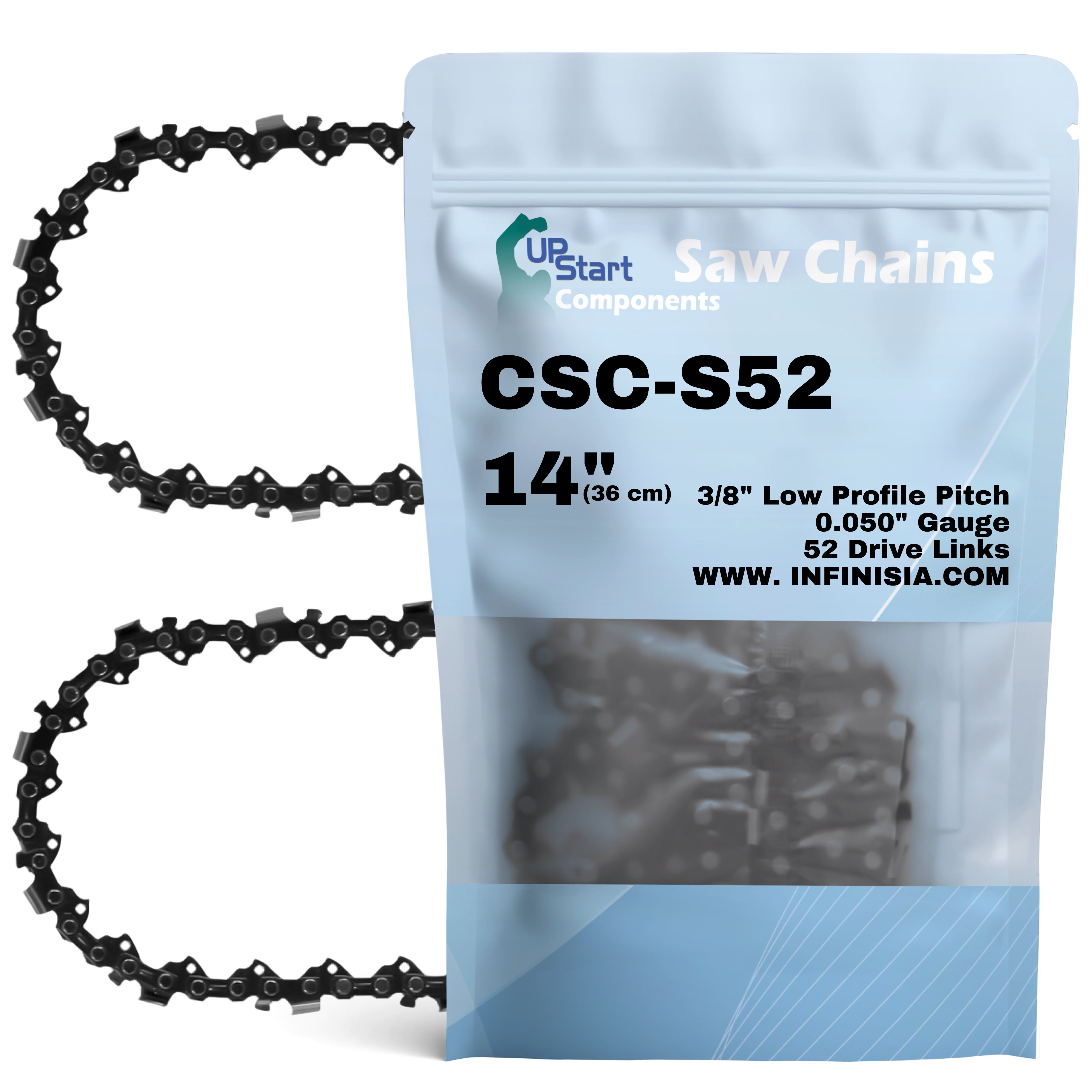 2-Pack 14-inch Chainsaw Chain Replacement for Western Auto 10 Chainsaws ...