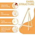 2 Pack 14" Wood Painting Easels – Portable Tabletop Tripod Easel Stands ...