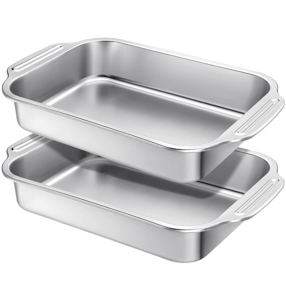 Shop Stainless Steel Rectangular Pans for Baking and Cooking