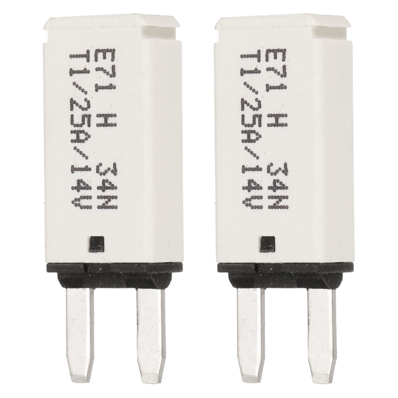 2 Pack 14V DC 25A White ATC/ATO Automatic Narrow Mini Resettable Fuse ...