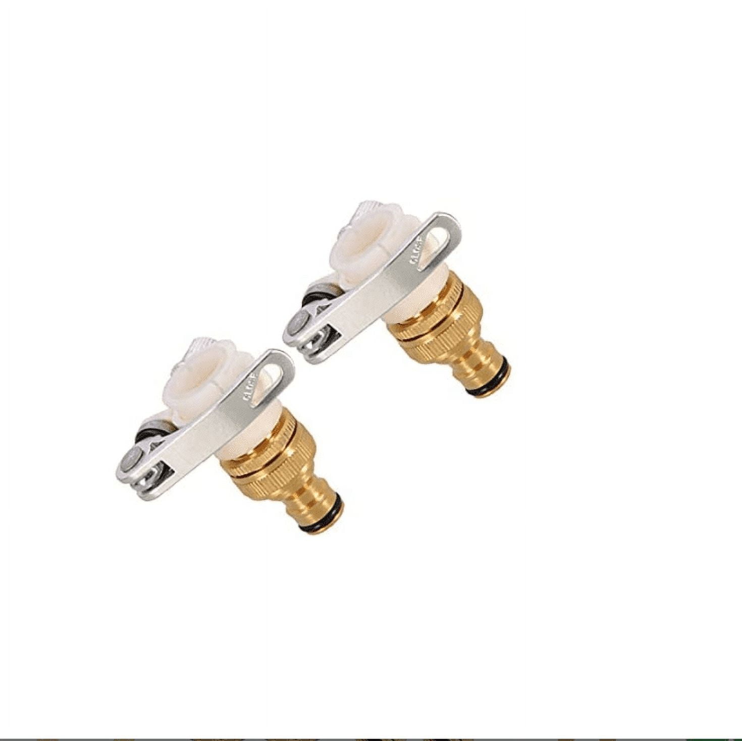 2 Pack 15-18Mm Universal Brass Tap Connector - 2 In 1 Female Tap ...