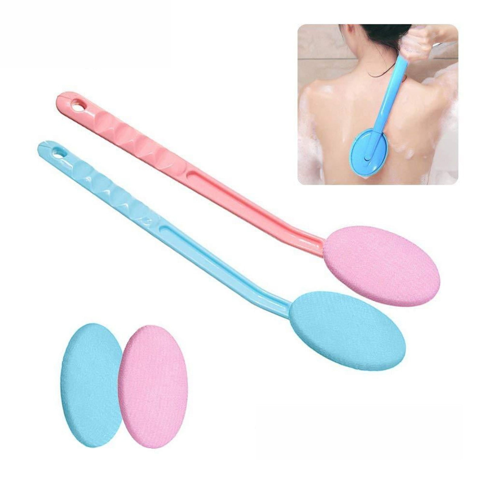2 Pack 15 Inch Easy Lotion Applicator, Back Rubs Massager Bath Brush ...