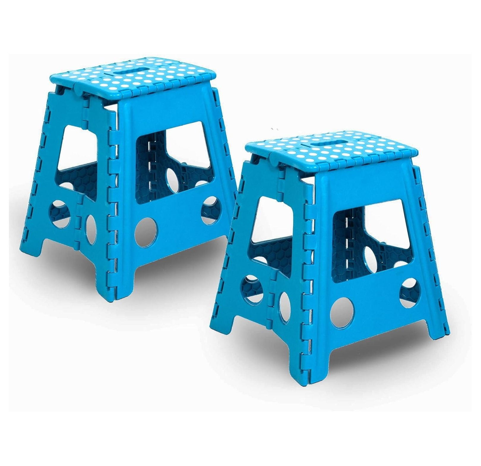 2 Pack 15'' Super Strong Folding Step Stool with Portable Carrying ...