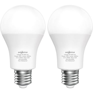 SHINESTAR A19 LED Light Bulb, 60 Watt Light Bulbs 5000K Daylight White ...