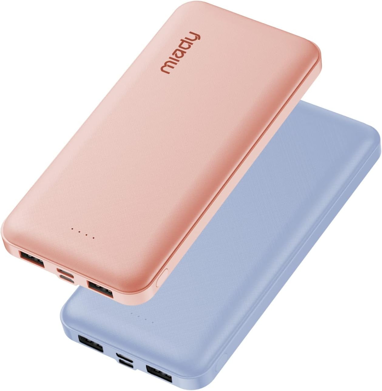 2-Pack 15000mAh Portable Charger, Power Bank/w Two 5V/2A USB Output ...