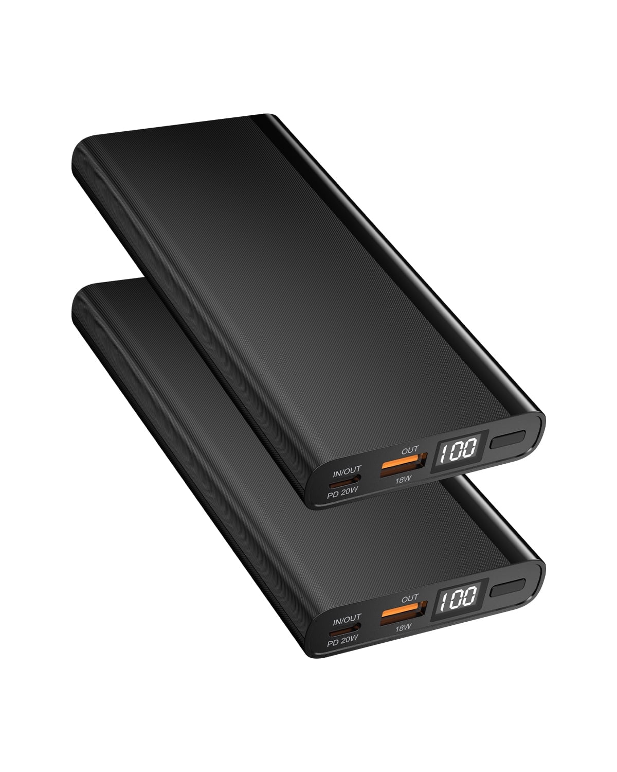 Poweradd 15000 mAh Power Bank with USB C PD 20W Fast Charging Portable ...