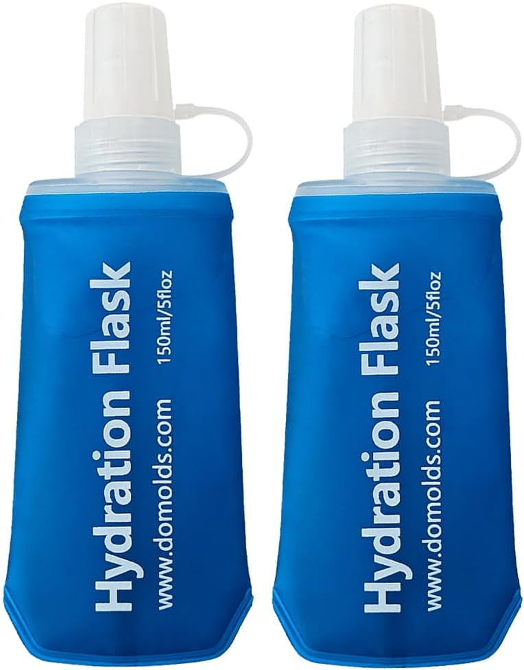 2 Pack 150Ml/5 Oz Soft Flask, Flexible Tpu Soft Water Flask For Running Vest, Bpa-Free Hydration ...