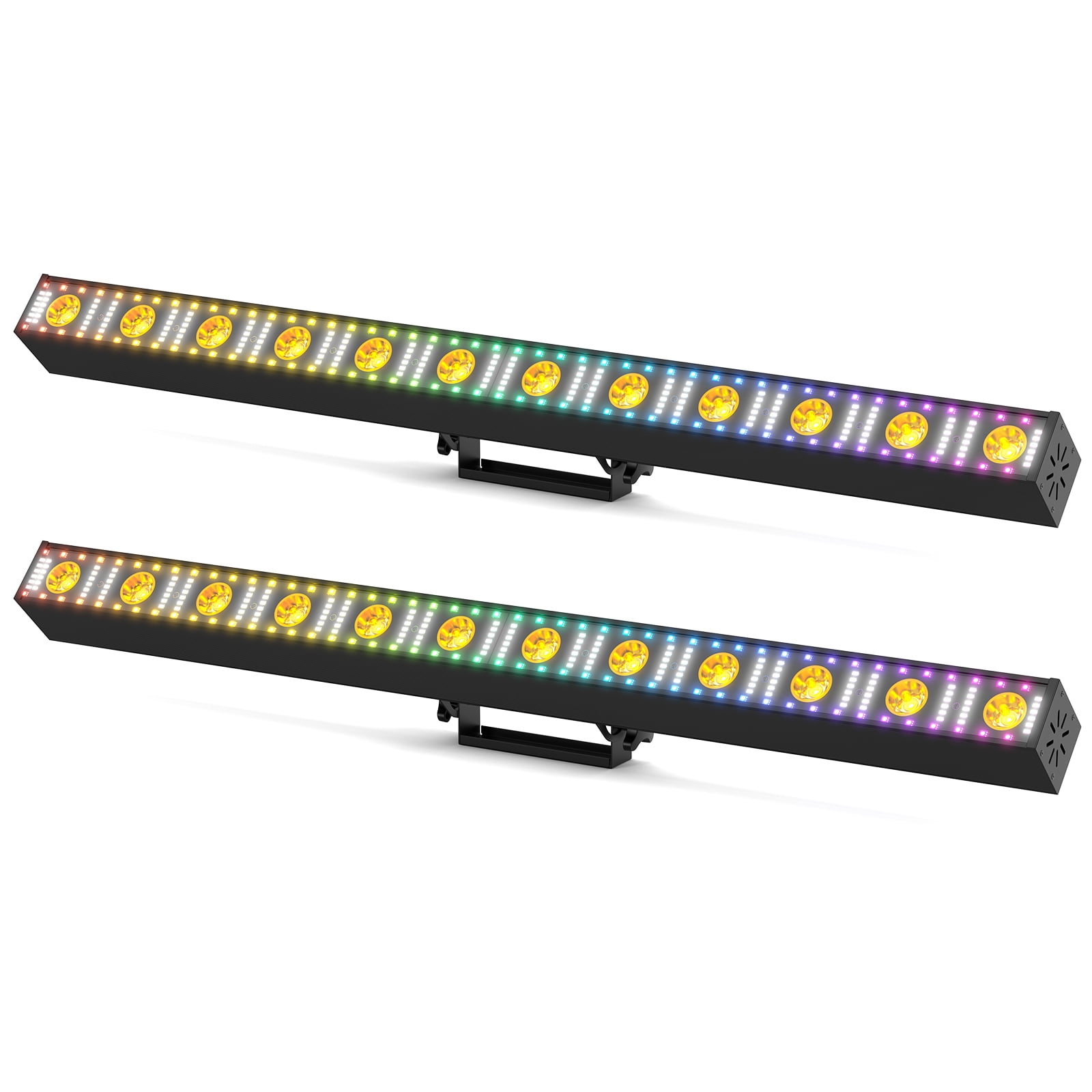 2 Pack 150W RGB LED Wall Washer Light, 12 LEDs, DMX512/Auto/Master ...
