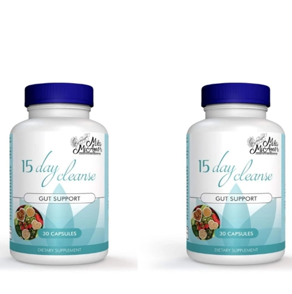 2 Pack 15Day Cleans - GutSupport 30 caps - Walmart.com
