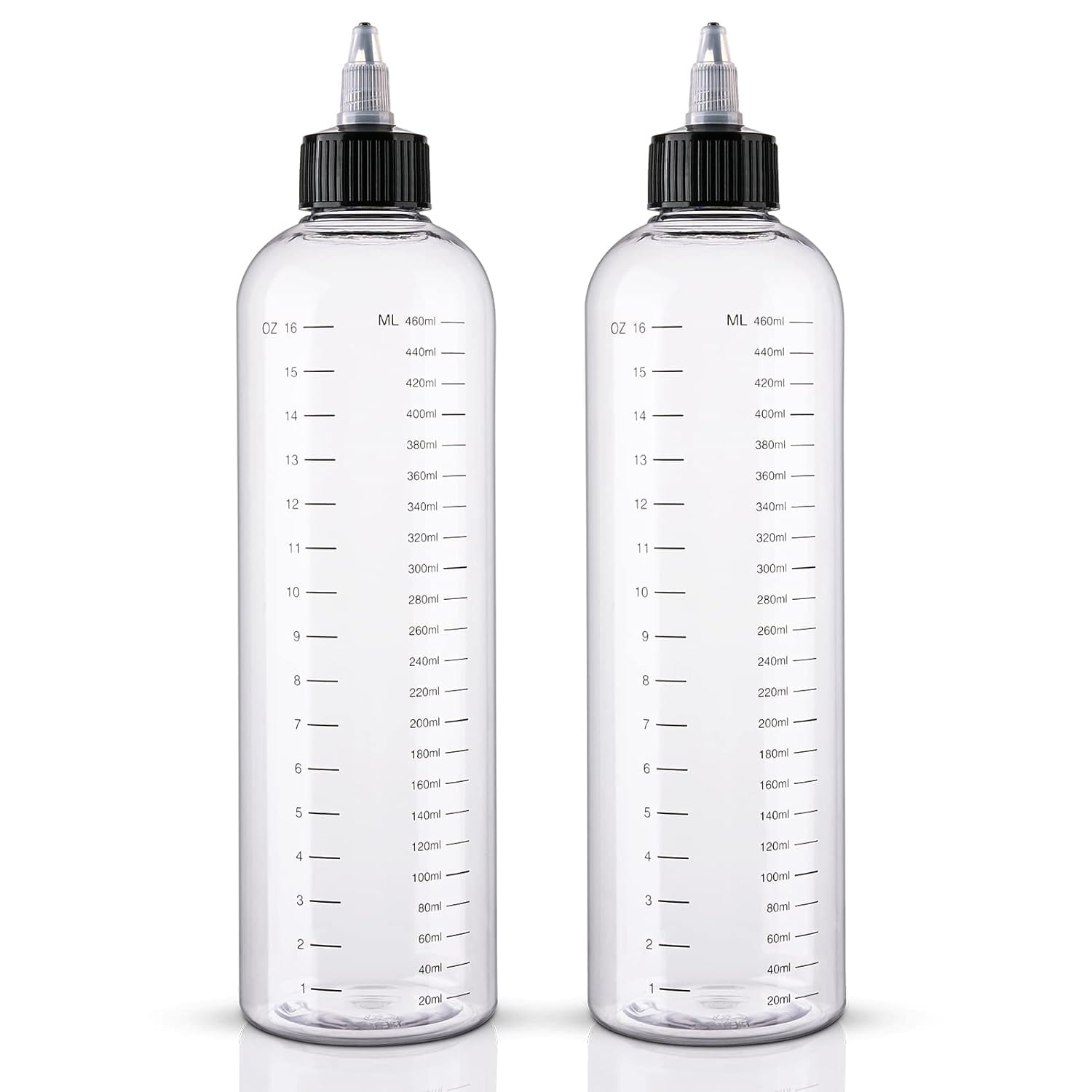 2PCS 16.9oz Refillable Hair Applicator, Hair Styling Tool, Shampoo ...
