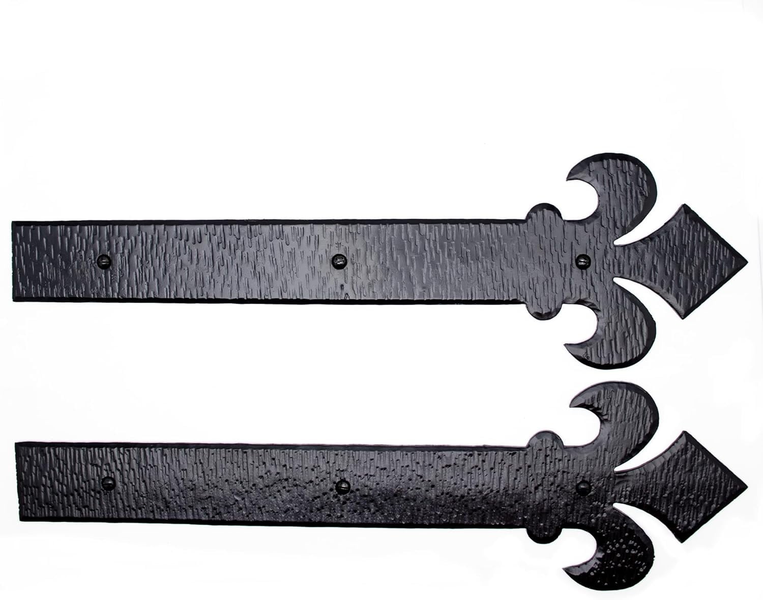 2 Pack 16" Black Faux Strap Hinges - Decorative Dummy Faux Hinge ...